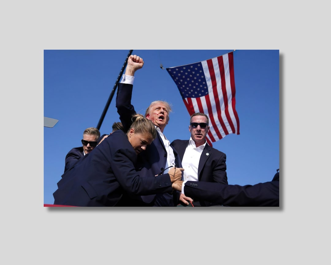 Donald Trump Iconic Canvas Wall Art, Donald Trump Poster Print, Trump ...