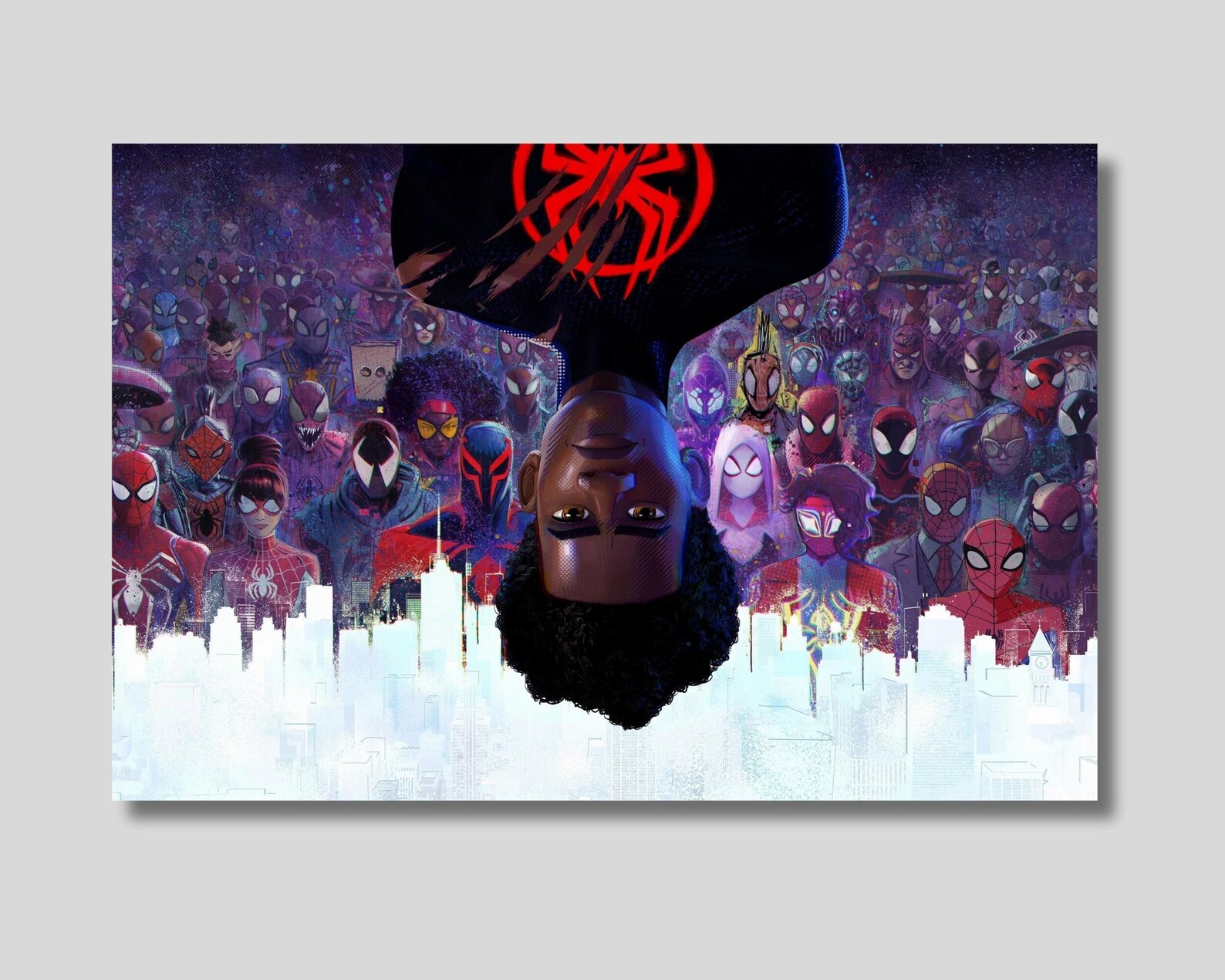 Miles Morales Spider-man Ready to Hang Canvas,spiderman Into the Spider ...