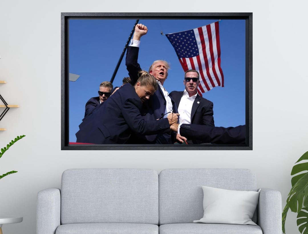 Donald Trump Iconic Canvas Wall Art, Donald Trump Poster Print, Trump ...