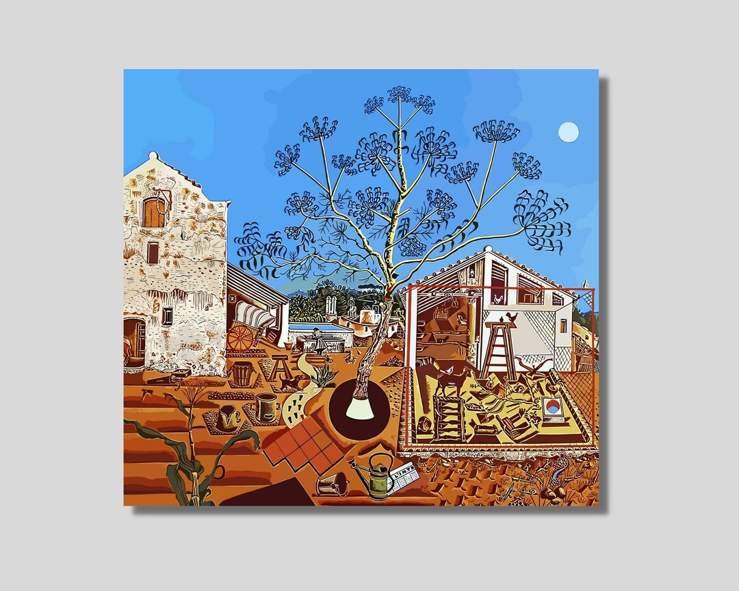 Joan Miro Canvas Wall Art, the Farm Painting Exhibition Poster, Joan ...