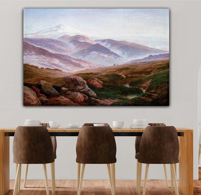 Caspar David Friedrich Memories of the Giant Mountains 1835 Canvas ...