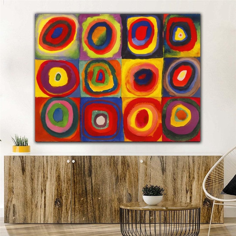 Wassily Kandinsky Color Study Squares With Concentric Circles 1913 ...