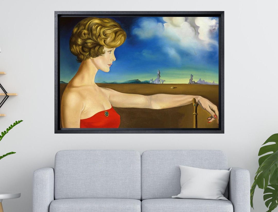 Salvador Dali Young Woman in a Landscape Poster 1959, Salvador Dali ...