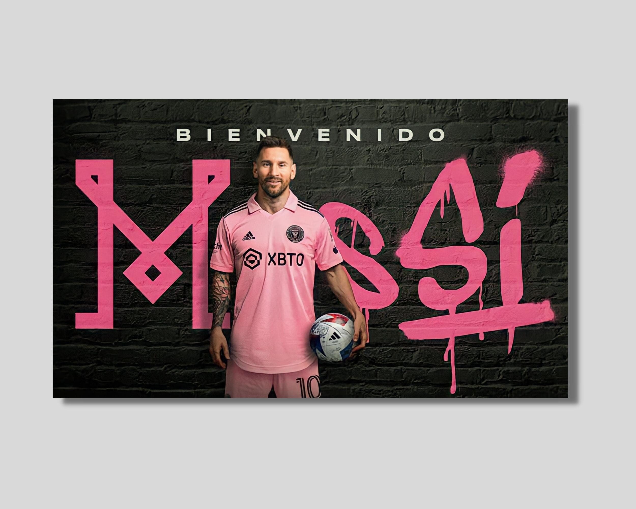 Lionel Messi Leinwand Wandkunst ZIEGE Messi Print Bienvenido - Etsy.de