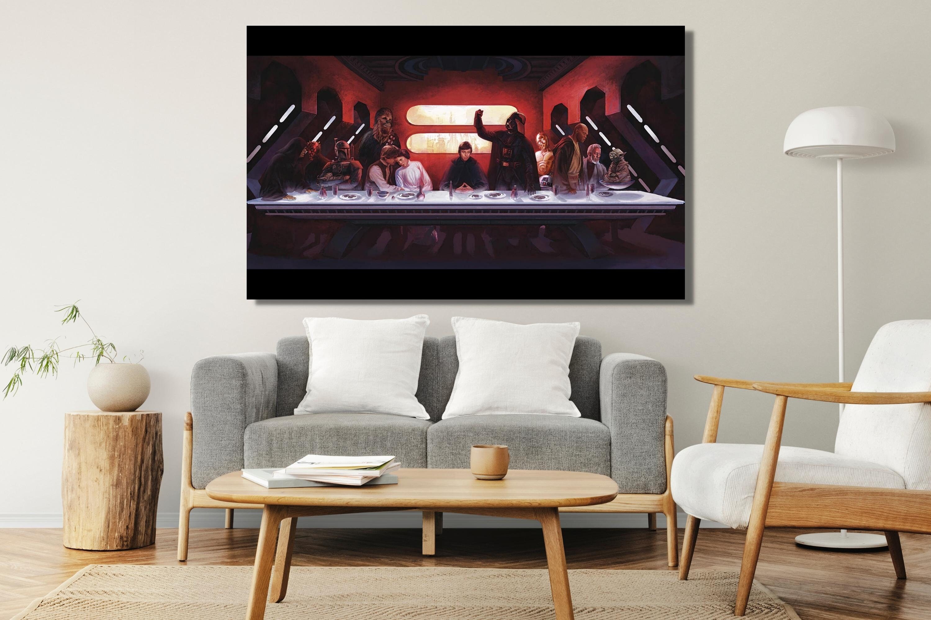 Starwars Last Supper Wall Art,starwars Canvas Print,starwars Poster ...
