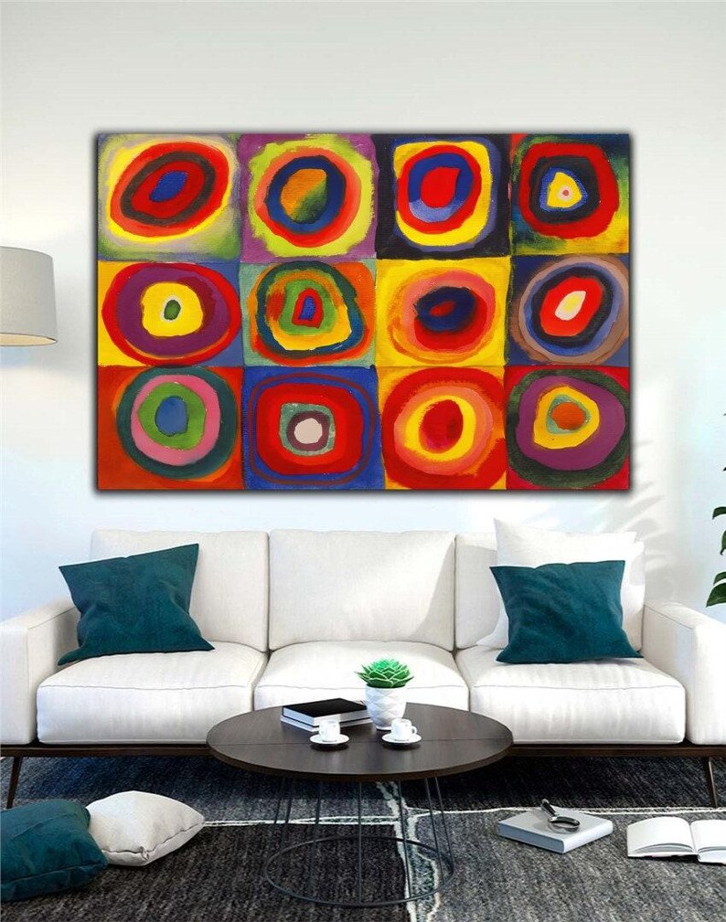 Wassily Kandinsky Color Study Squares With Concentric Circles 1913 ...
