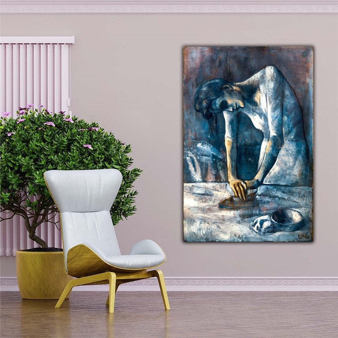 Pablo Picasso Woman Ironing 1904 Canvas Print Wall Art,picasso the ...