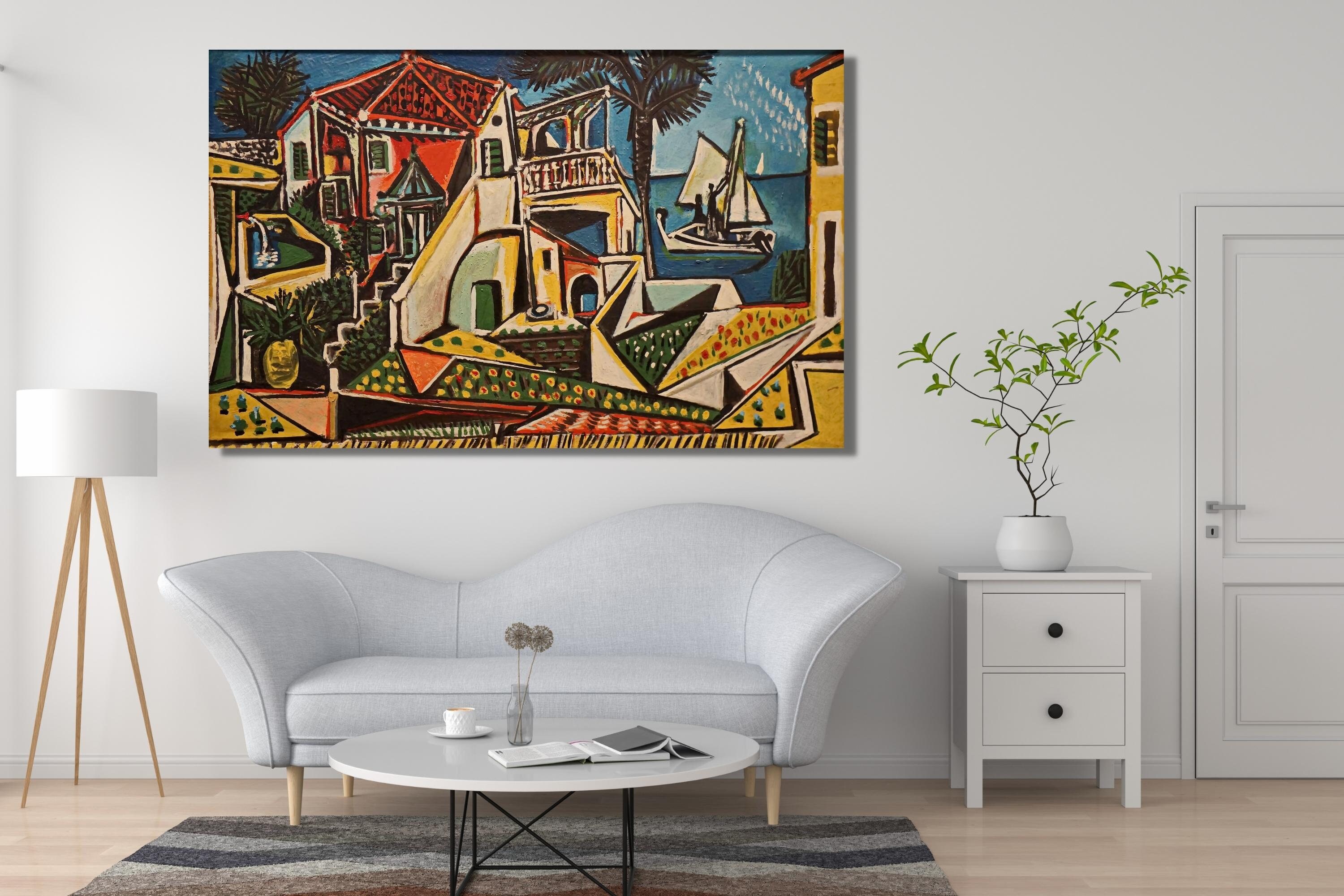 Pablo Picasso Mediterranean Landscape Canvas Wall Art - Etsy