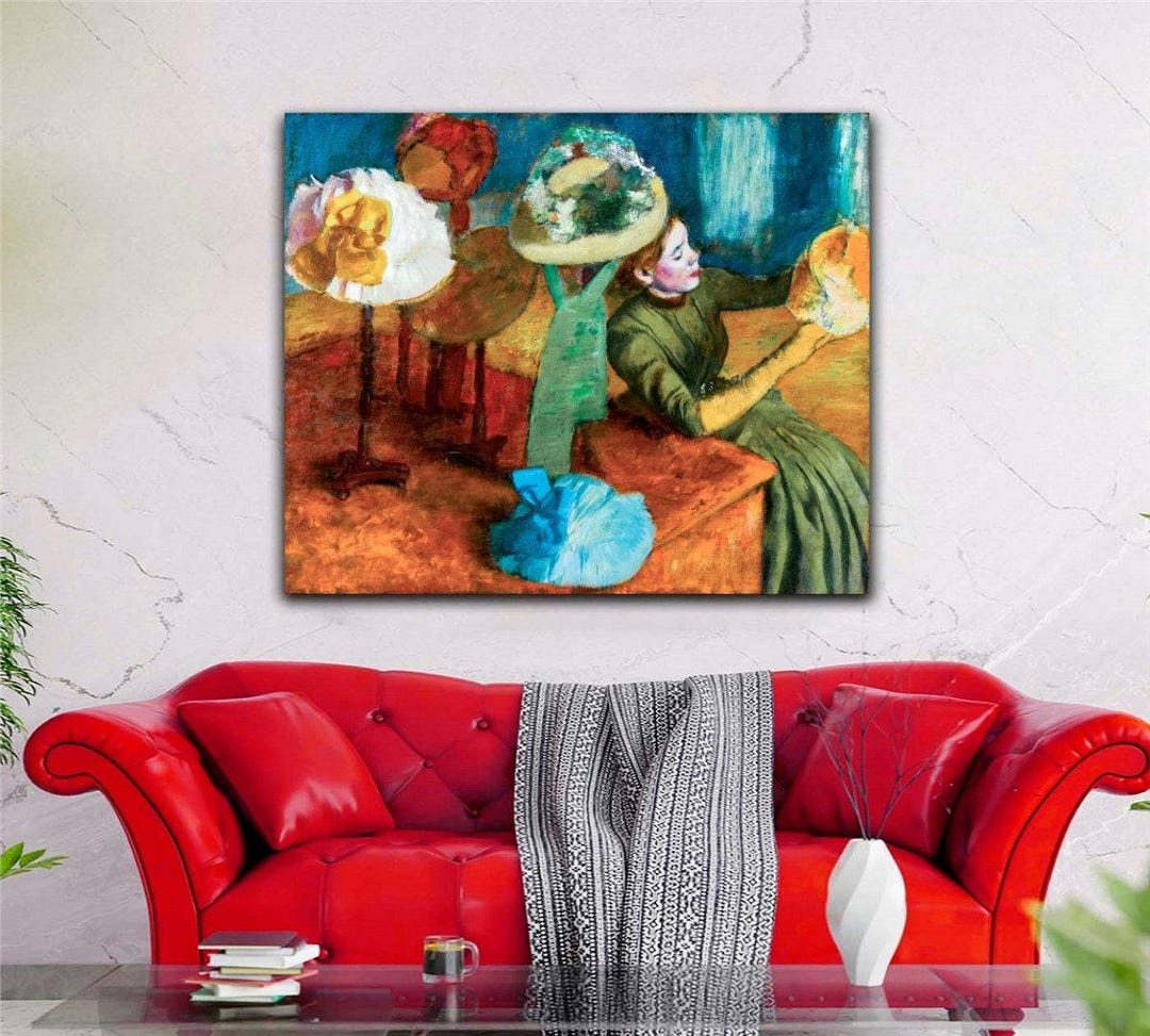 Edgar Degas the Millinery Shop 1886 Canvas Print Wall Art,degas Poster ...
