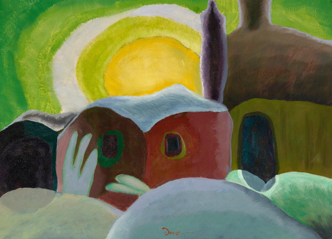 Arthur Dove Sunset 1935 Canvas Print Wall Art,american Painter,sunset ...