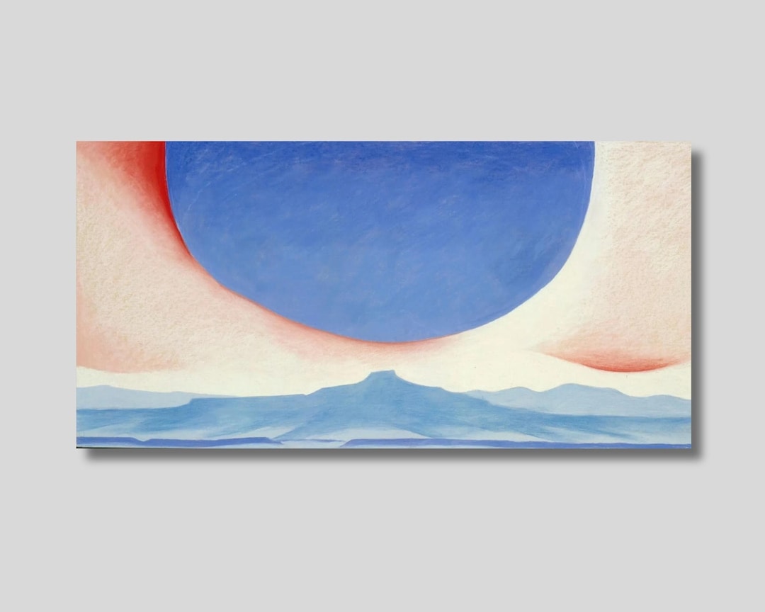 Georgia O'keeffe Inspired Pedernal Landscape Canvas Print, Keeffe Art ...