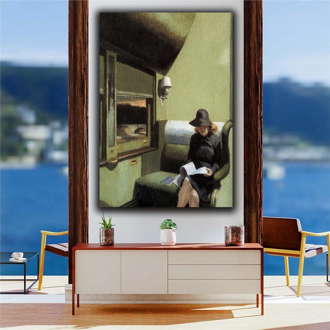 Edward Hopper Compartment C Car (1938) Canvas Print Wall Art,american ...