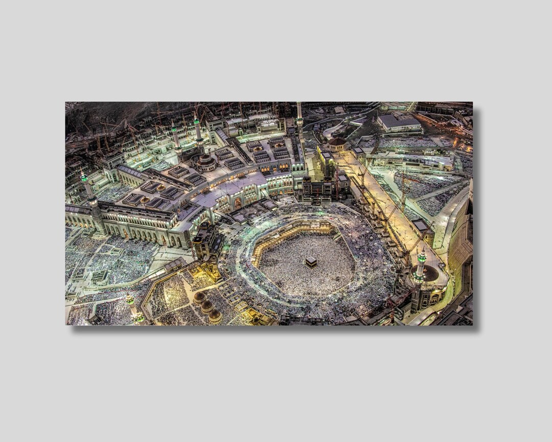 Kaaba Canvas Wall Art, Kaaba Poster Print, Islamic Posters, Islamic ...