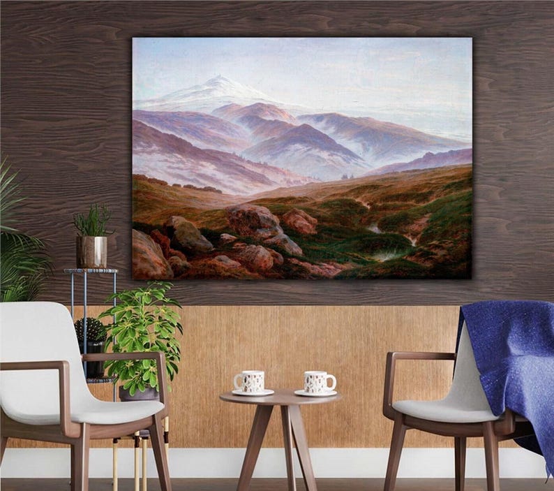 Caspar David Friedrich Memories of the Giant Mountains 1835 Canvas ...