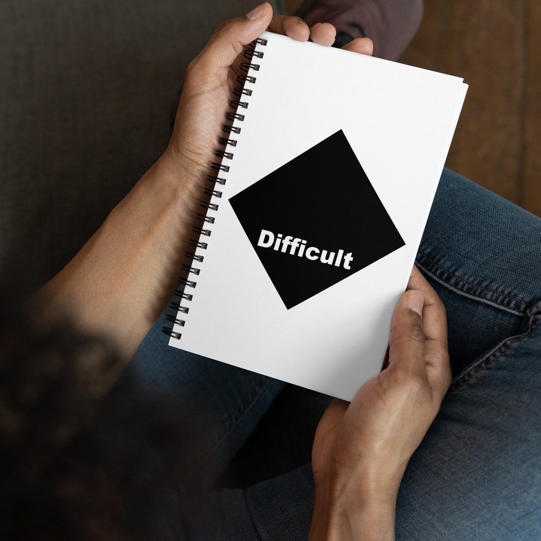 Difficult Spiral Notebook - Etsy