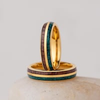 Cracked 3D Printed Titanium Gem Inlay Ring - Etsy