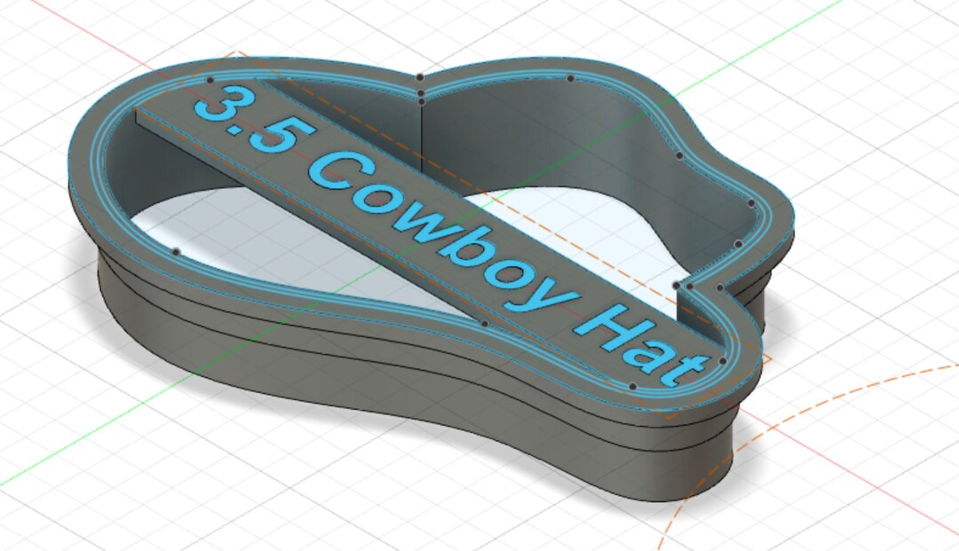 Kookie Cutterz Cowboy Hat outline Only Specialty Cutters Excellent for ...