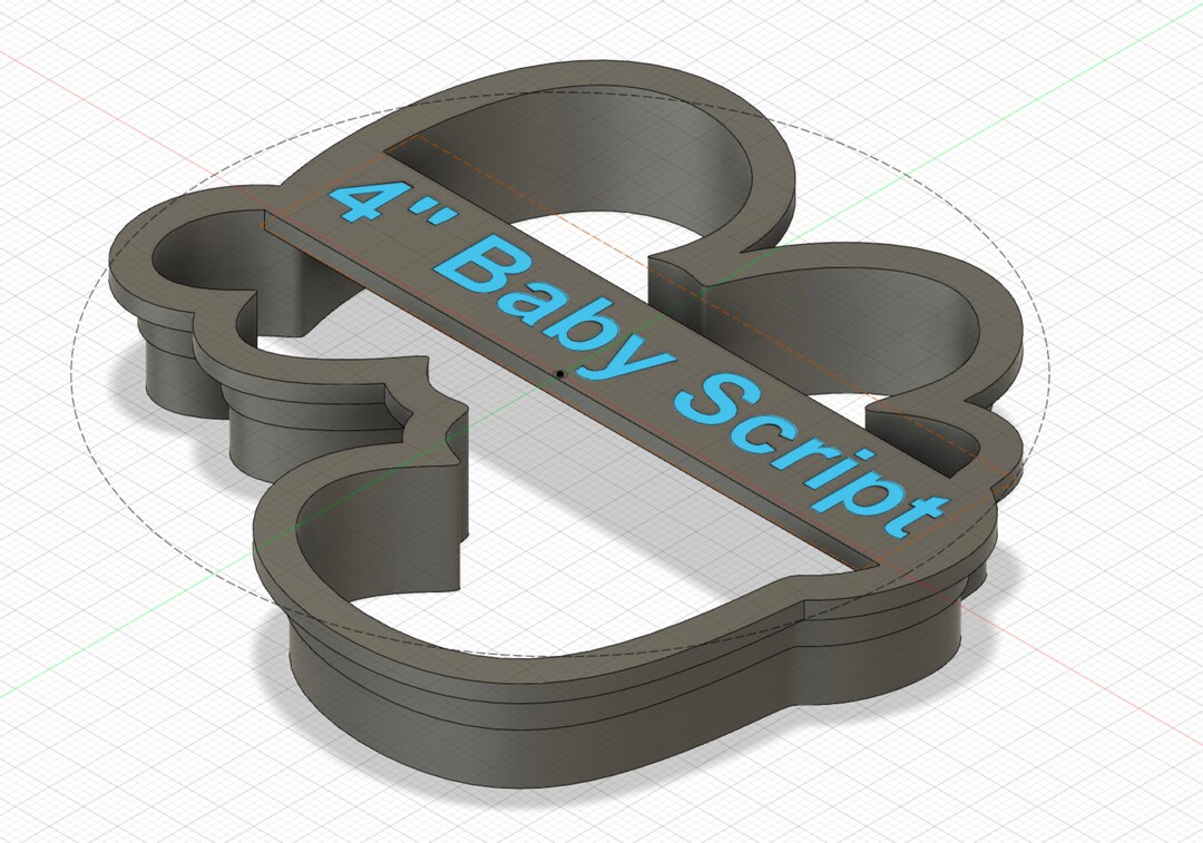 Kookie Cutterz Baby Name Script outline Only Specialty Cutters ...