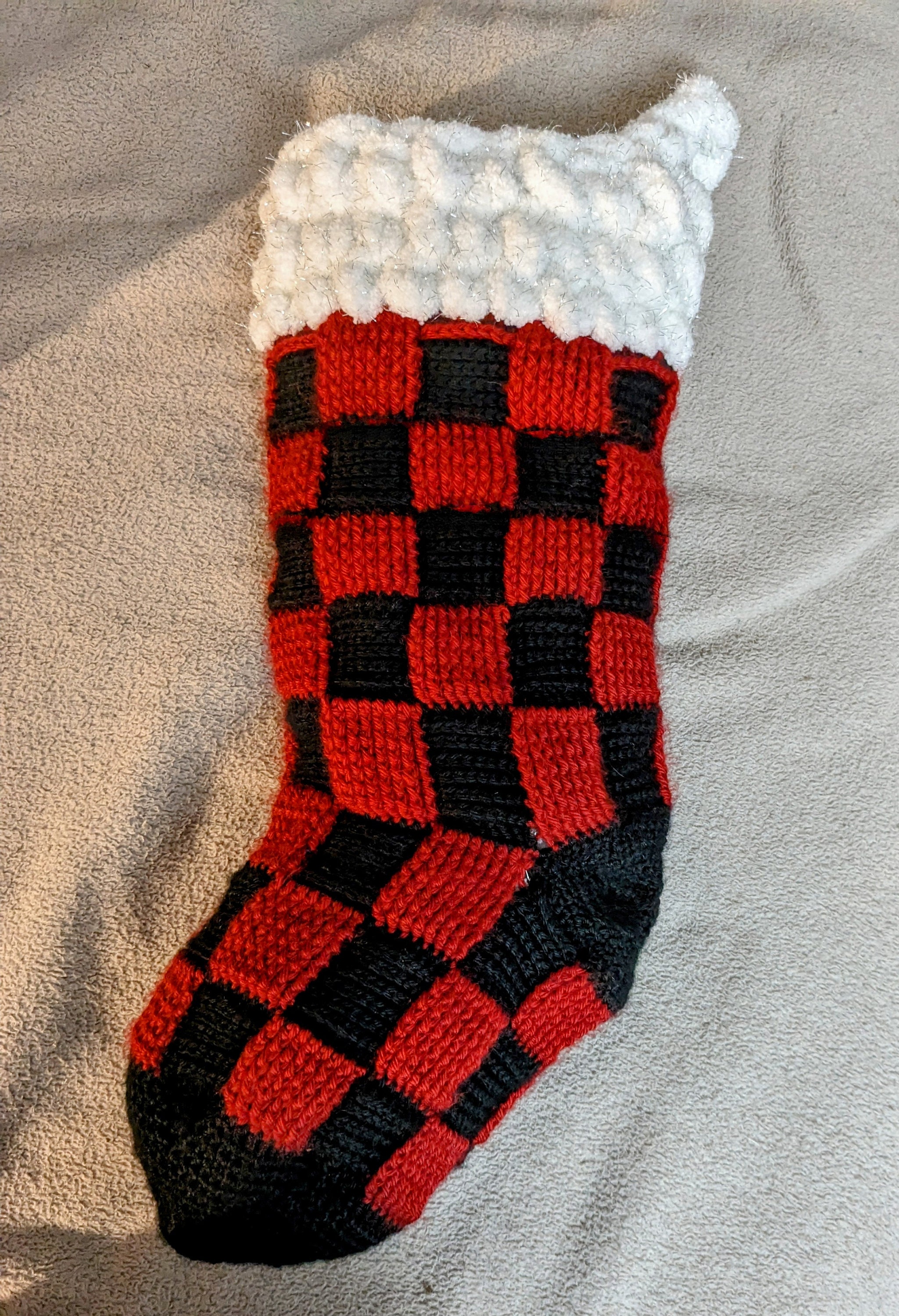 Basket Weave Crochet Stocking Pattern Festive DIY Holiday Decor for a ...