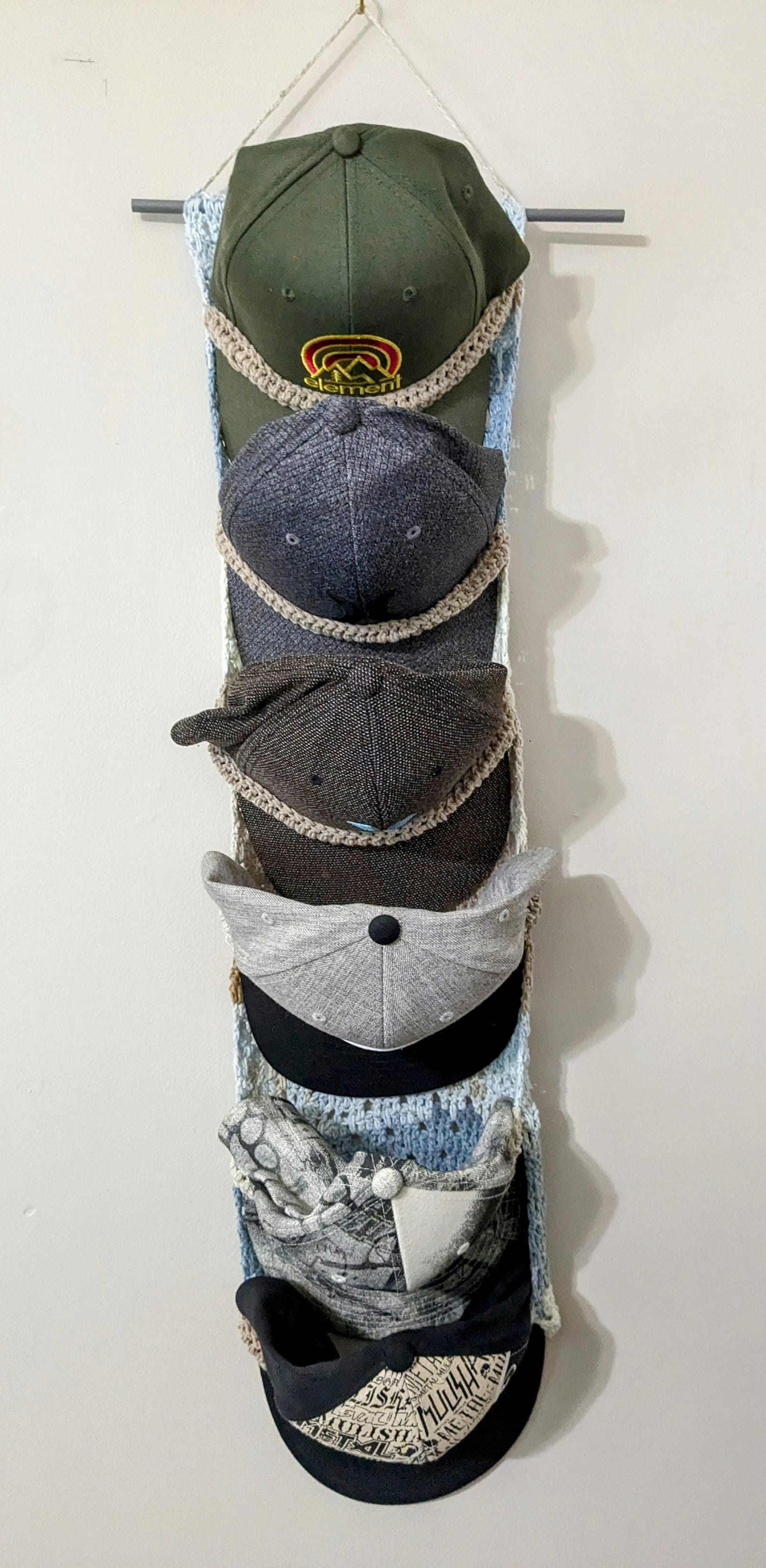 Hanging Hat Organizer Crochet Pattern: Boho Decor (digital Download) - Etsy