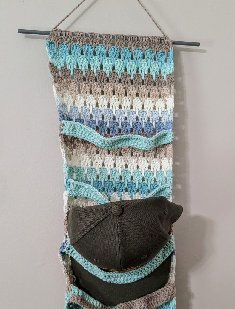 Hanging Hat Organizer Crochet Pattern: Boho Decor (digital Download) - Etsy