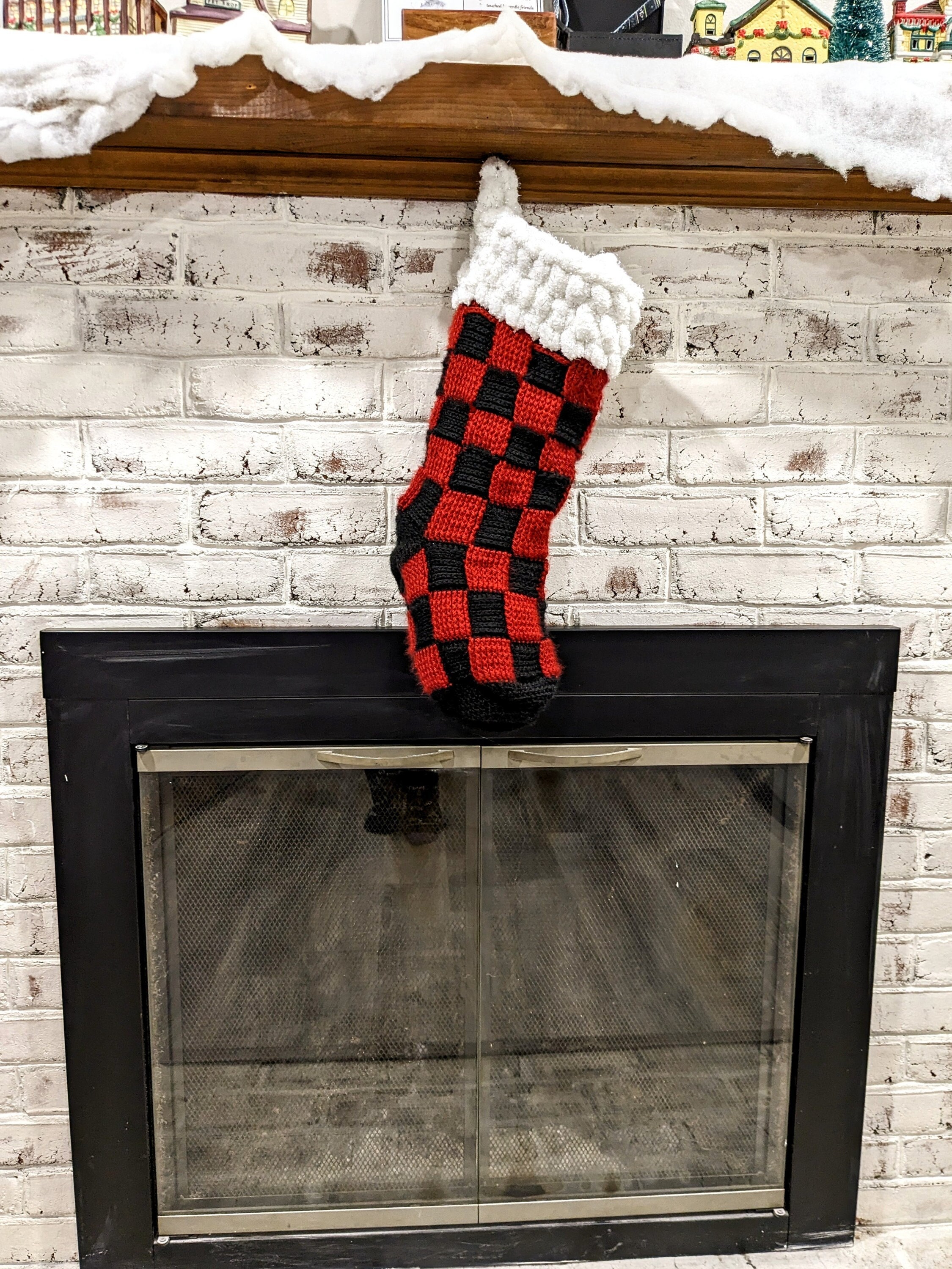 Basket Weave Crochet Stocking Pattern Festive DIY Holiday - Etsy