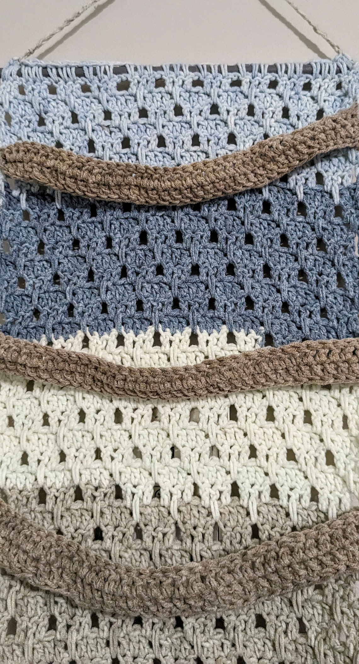 Hanging Hat Organizer Crochet Pattern: Boho Decor (digital Download) - Etsy