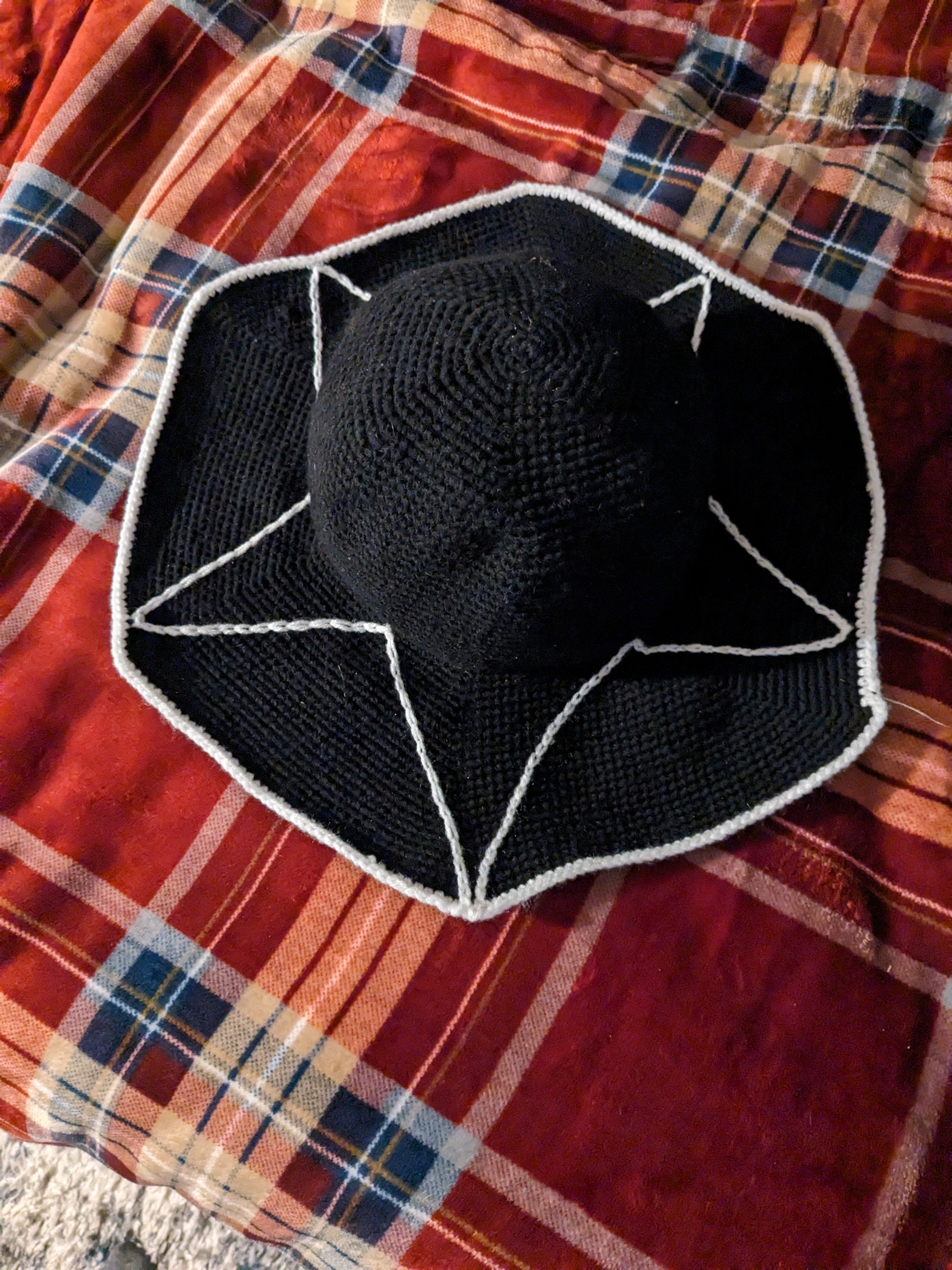 Star/pentagram Sun Hat Crochet Pattern, Enchanting, Witchy, Bo-ho ...