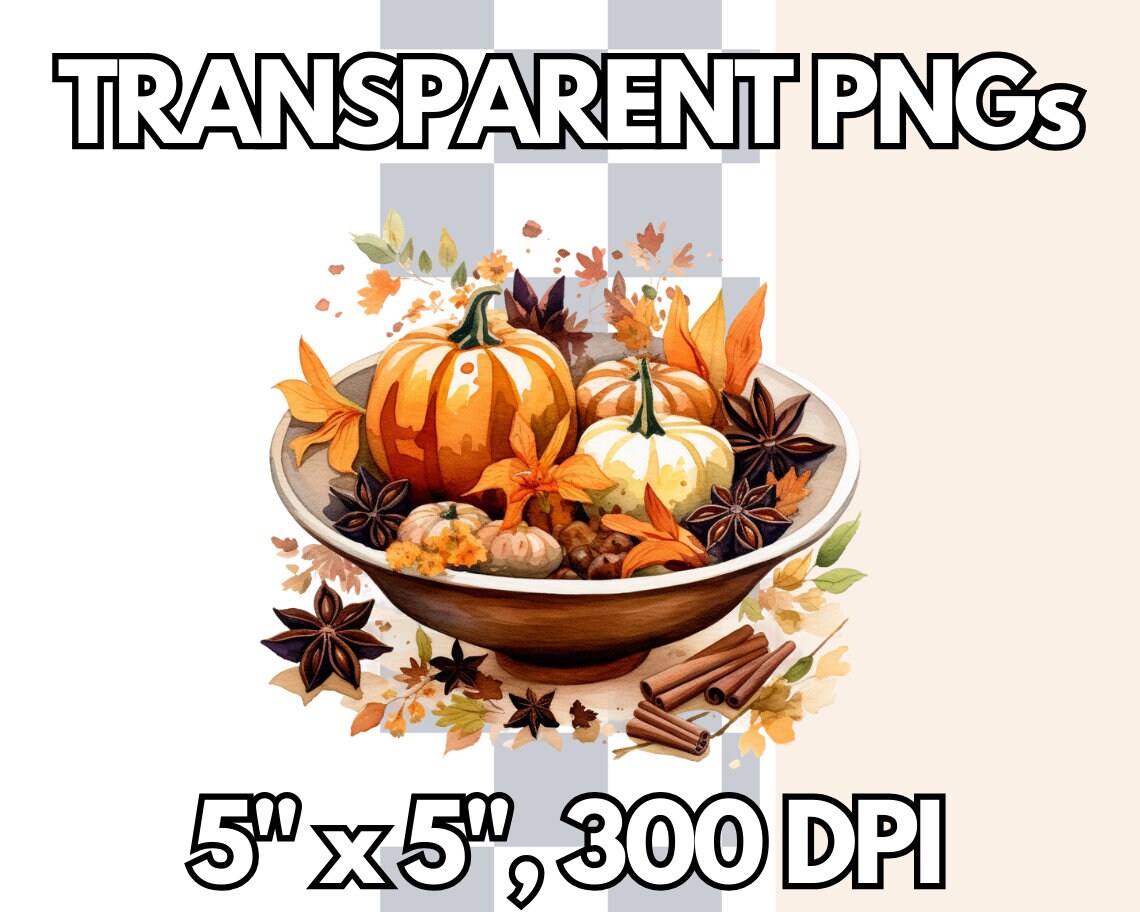 Pumpkin Spice Watercolor Clipart Bundle Cozy Fall Images - Etsy