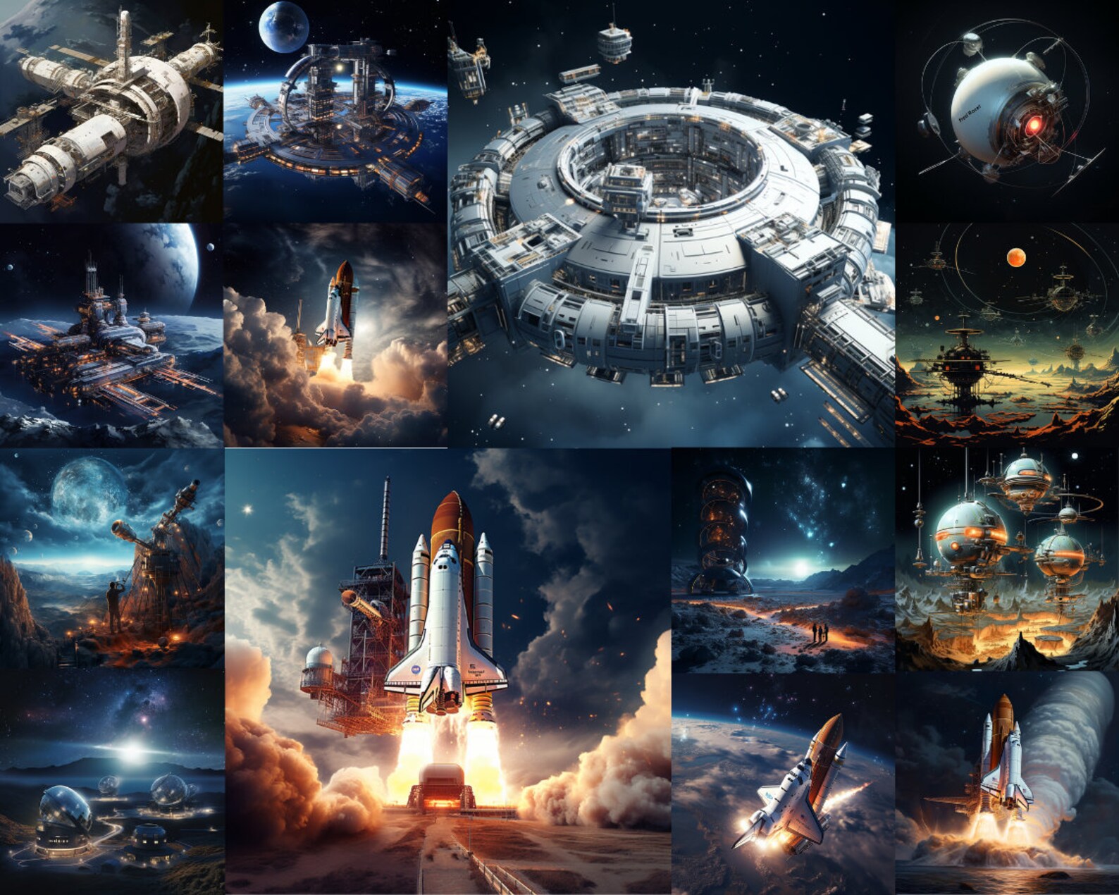 Space Digital Papers Bundle Solar System Clip Art Galaxy - Etsy