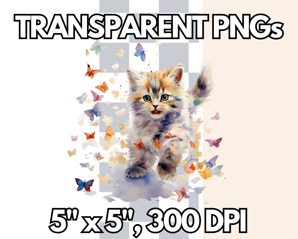 Persian Cats Watercolor Clipart Bundle Cat Images Cute - Etsy