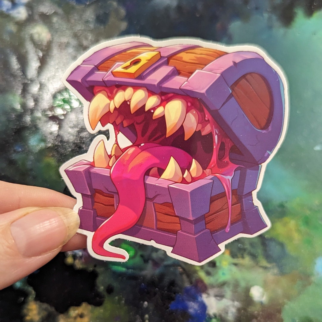 Sticker (definitely Not a Mimic) - Etsy