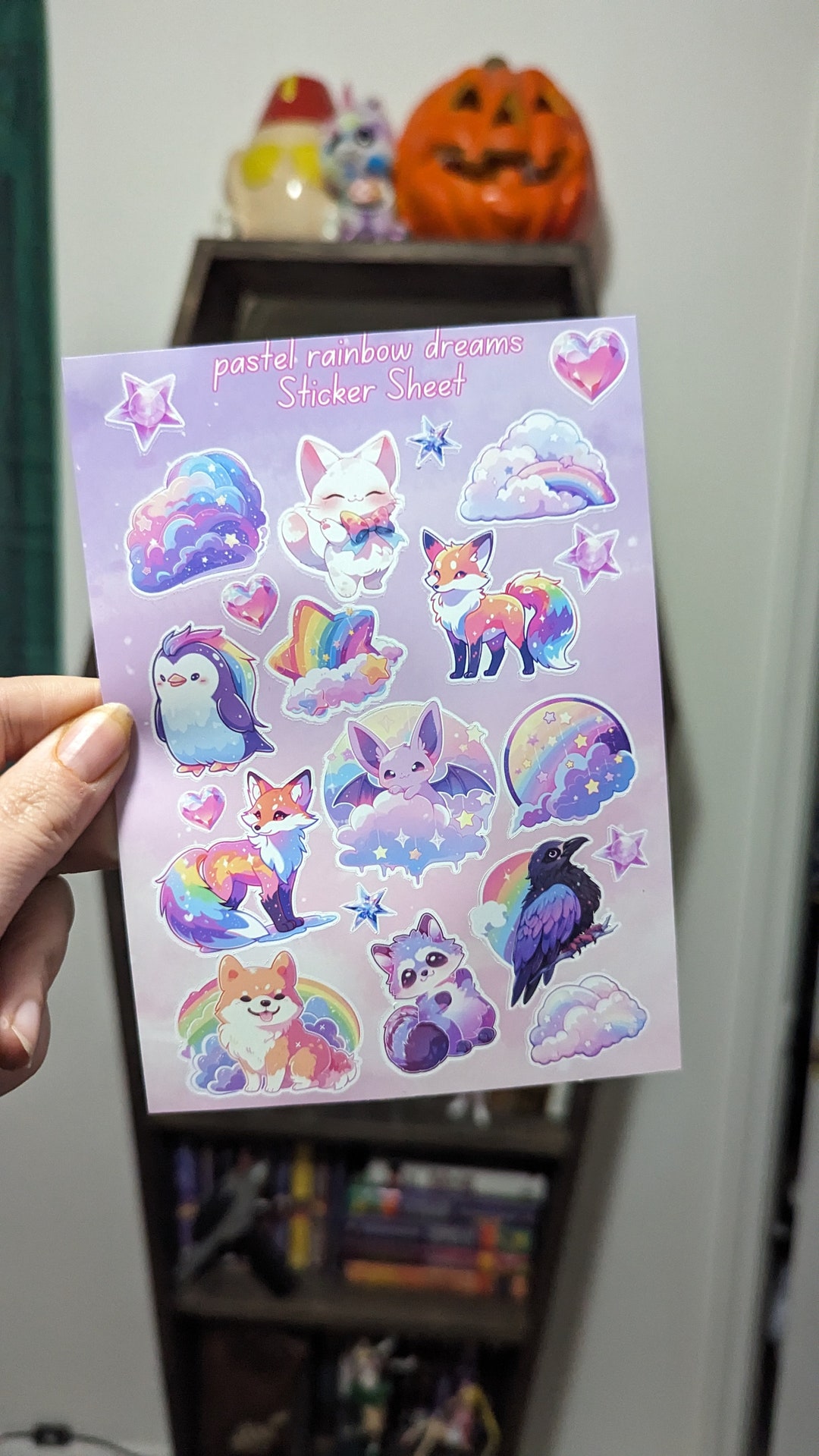 Pastel Rainbow Dreams Sticker Sheet - Etsy