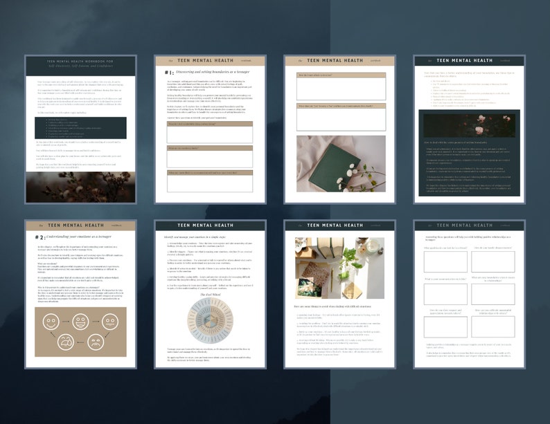 Teen Therapy Worksheet Self Love Teen Therapy Journal Therapy Tools ...