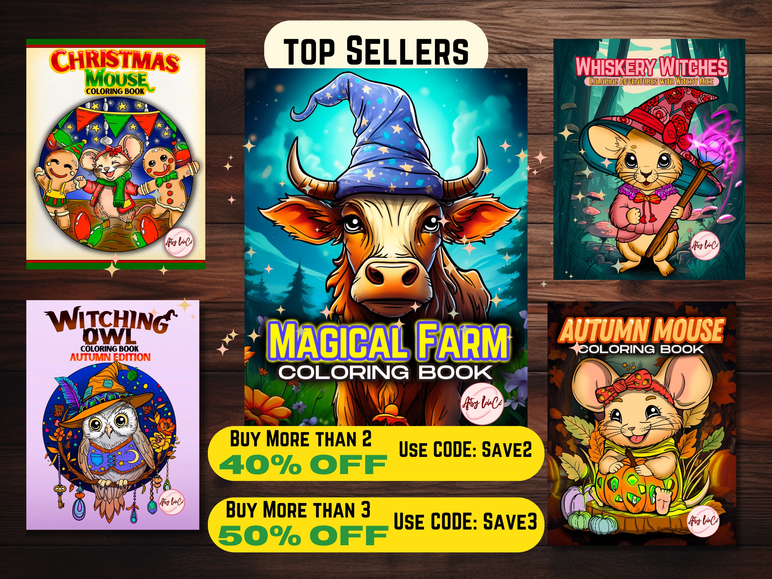 Enchanting Magical Farm Coloring Book for Adults Magic & Mystical ...