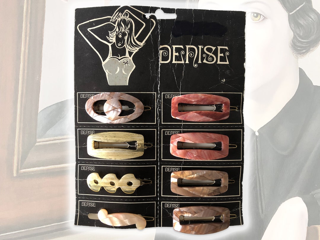 60s Vintage Hair Clips / Vintage 60s Hair Clips - Etsy