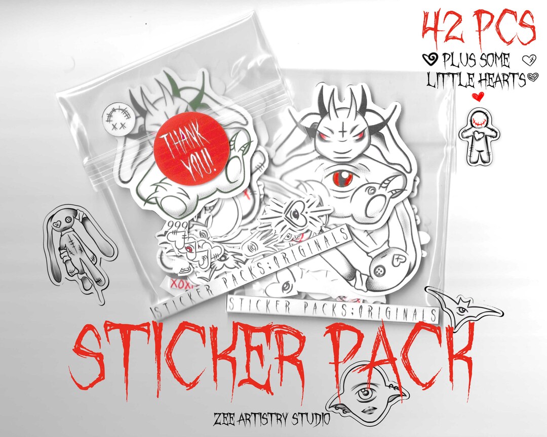 Creepy Voodoo Art Themed STICKER PACK Special Design - Etsy