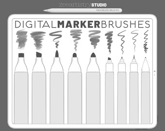 Alcohol Markers for Procreate Brushes iPad Procreate Copic - Etsy