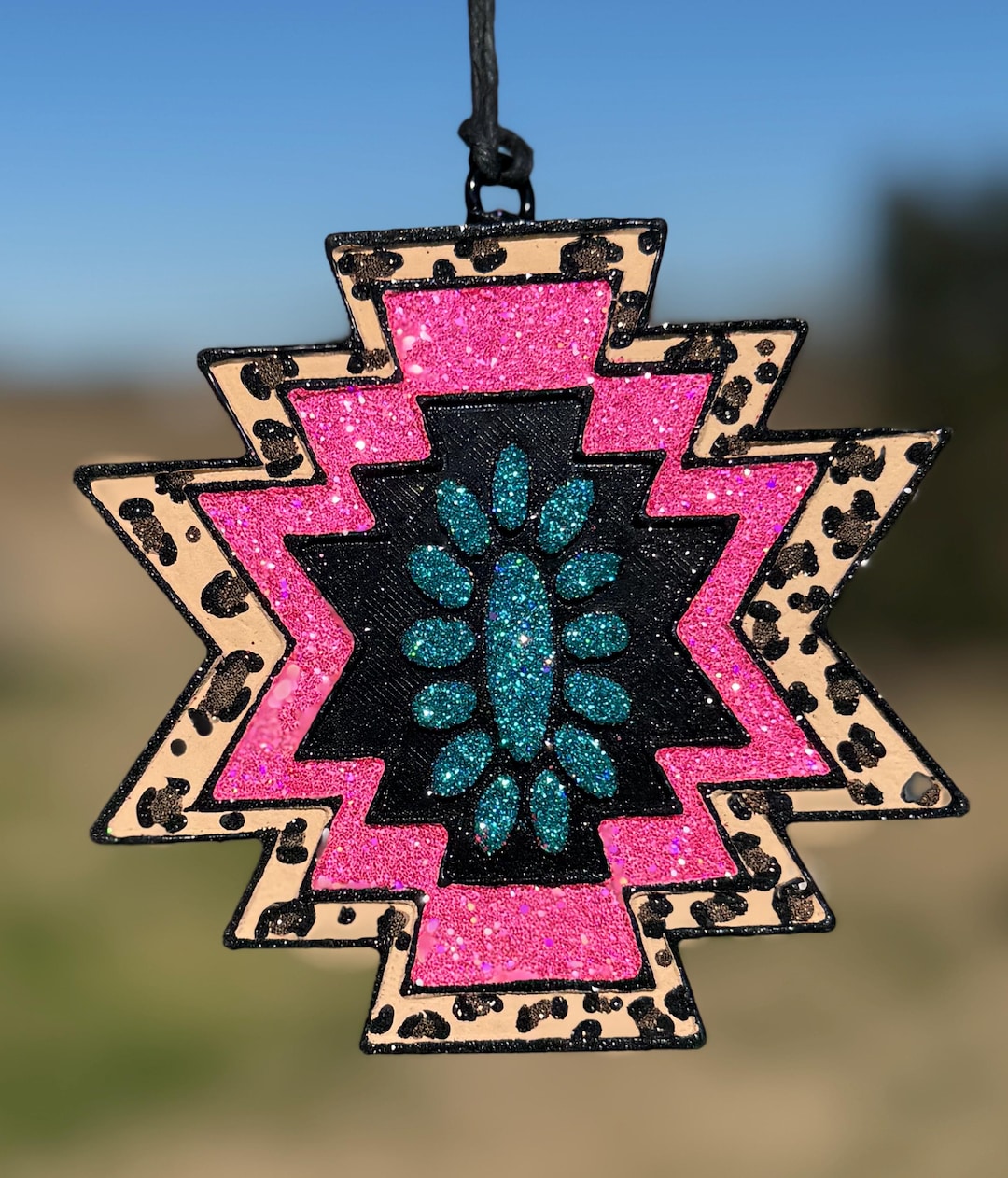 Aztec With Squash Blossom Custom Car Freshie/western Freshie ...