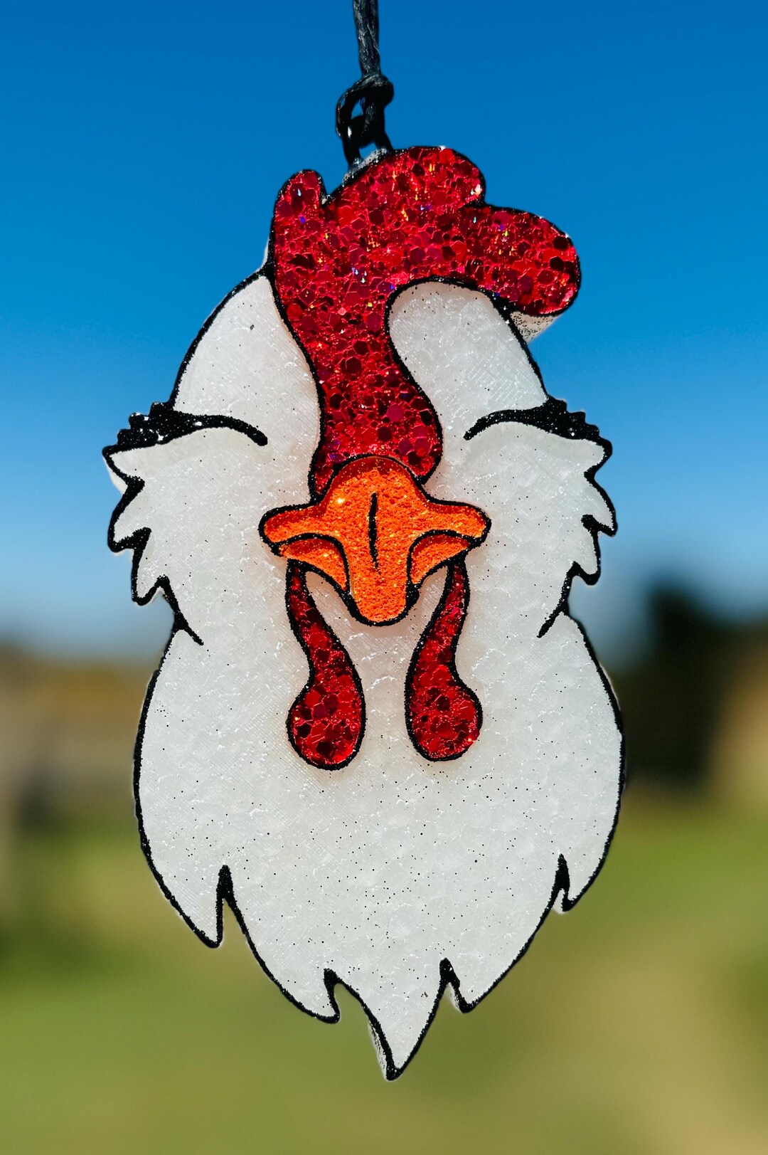 Chicken Car Freshie: Handmade Boujee Farm Animal Air Freshener Car ...