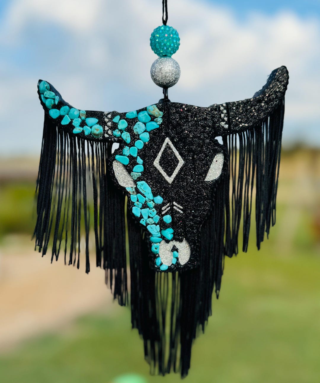 Large Sized With STONES Aztec Bull/aztec Freshie/western/cow/car ...