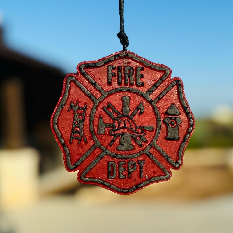 Firefighter Charm - Etsy