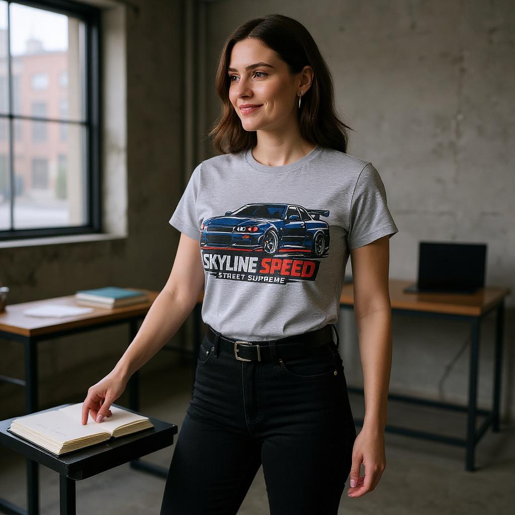 Nissan Skyline GT-R R34 Streetwear T-shirt - Bold Graphic Japanese ...