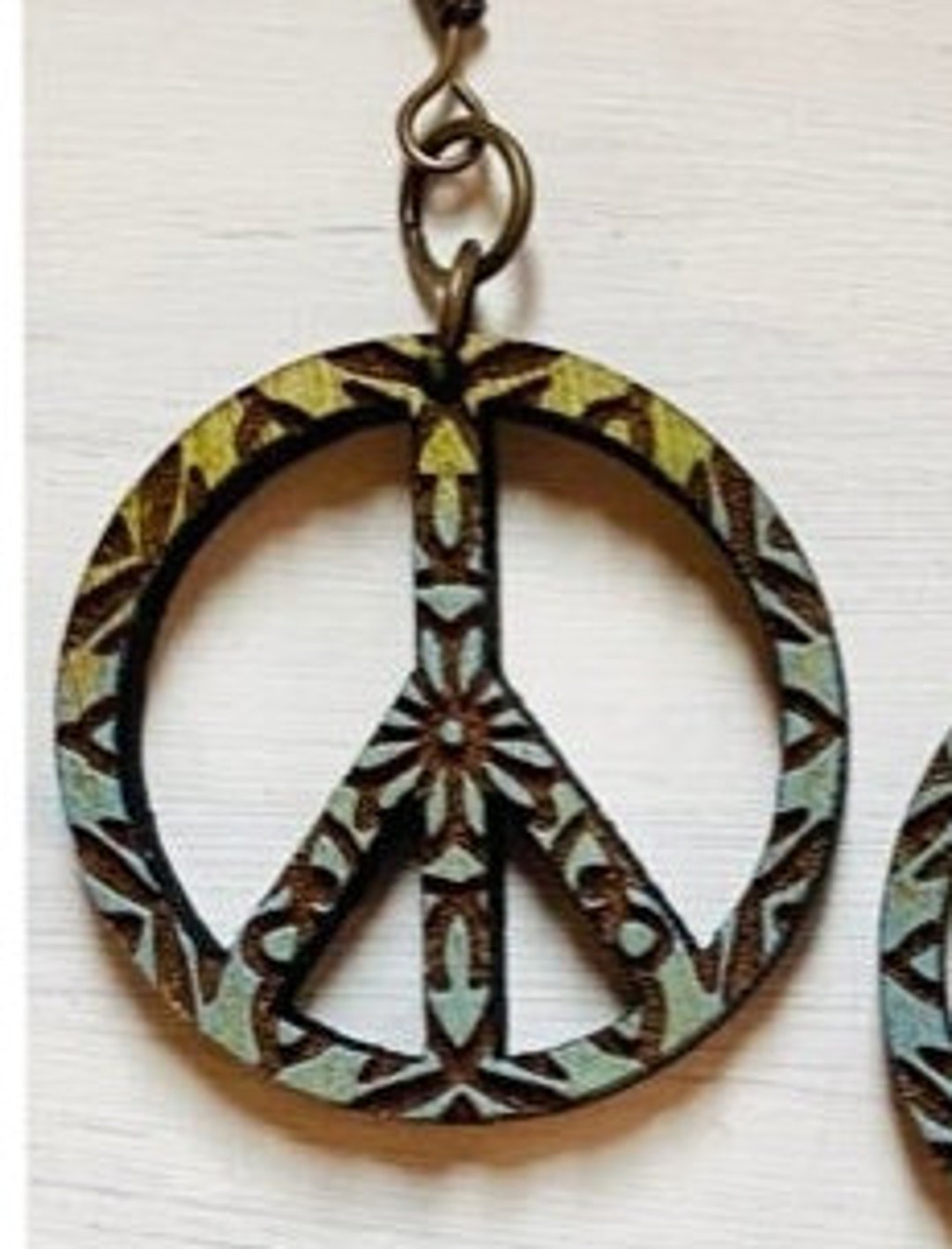 PEACE SIGN 1 EARRINGS Digital File - Etsy