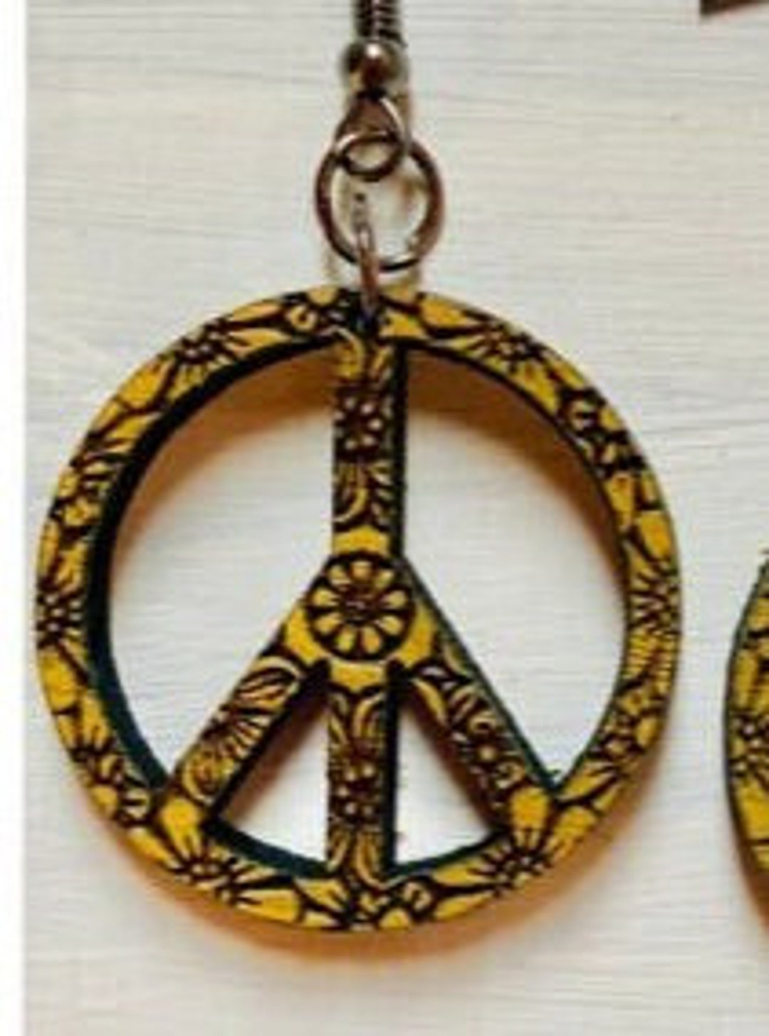 PEACE SIGN 4 EARRINGS Digital File - Etsy