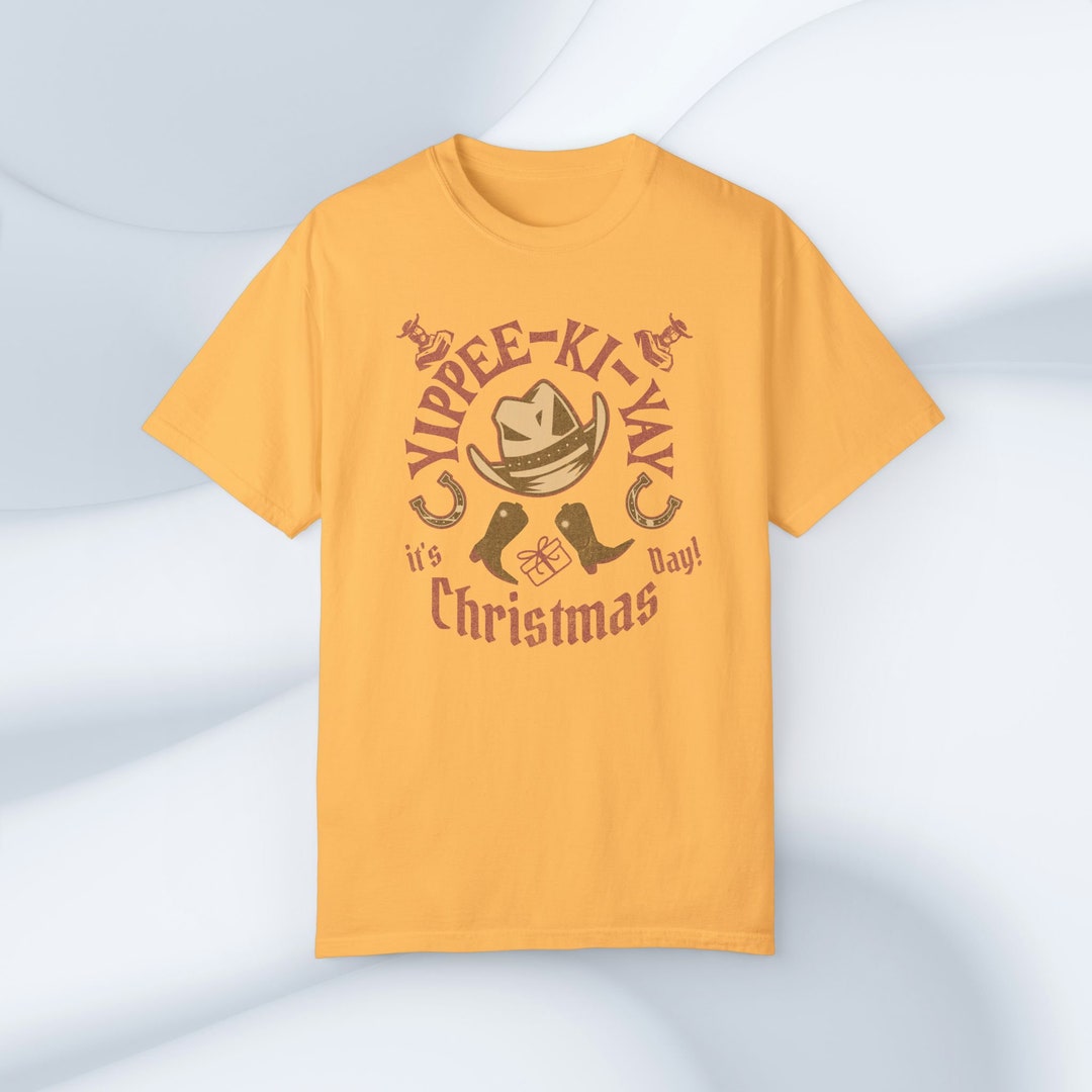 Yippee Ki Yay Christmas T-shirt: Western Cowboy Holiday Tee - Etsy