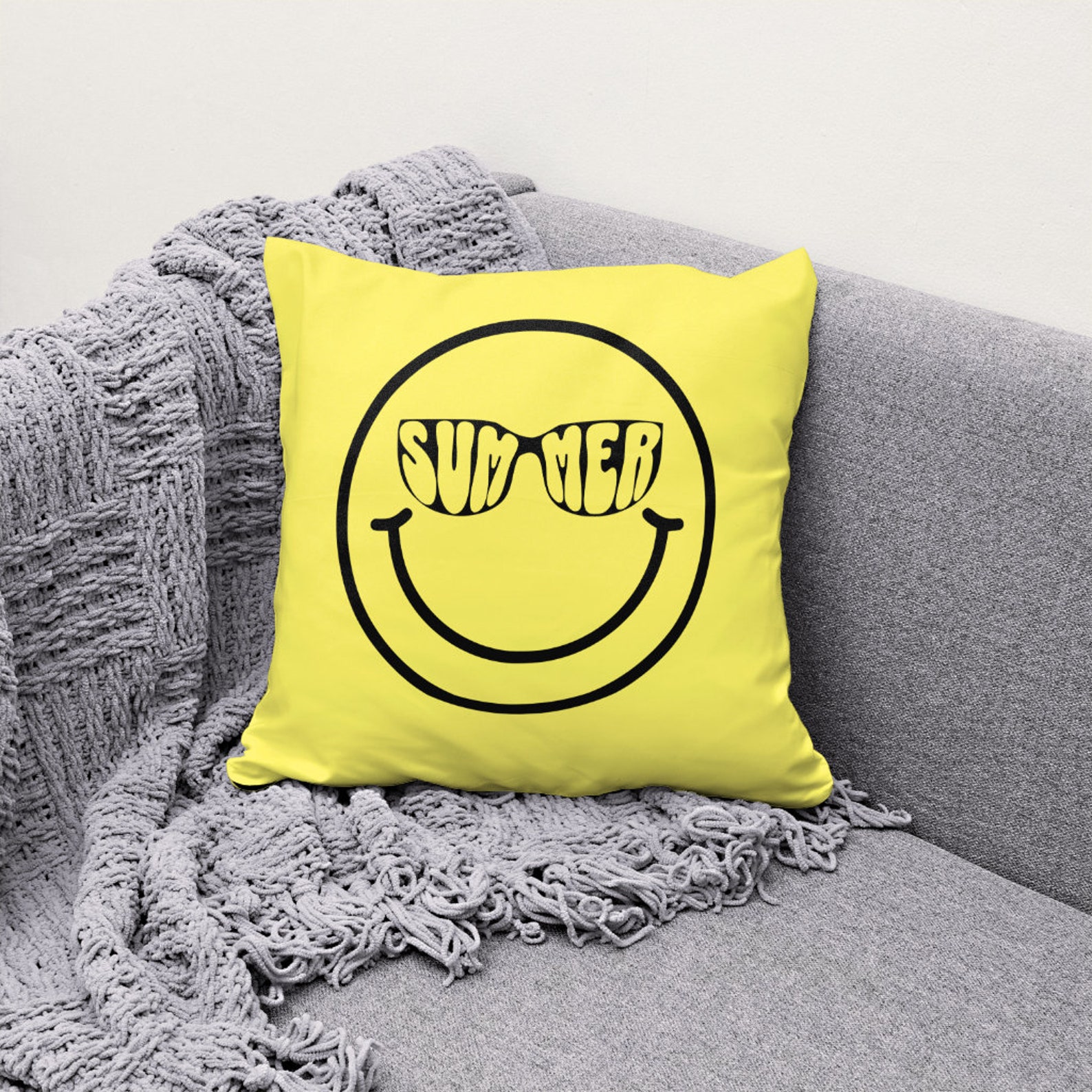 Summer Smiley Face Digital Download SVG PNG JPG Ai Pdf, Dxf, Summer ...