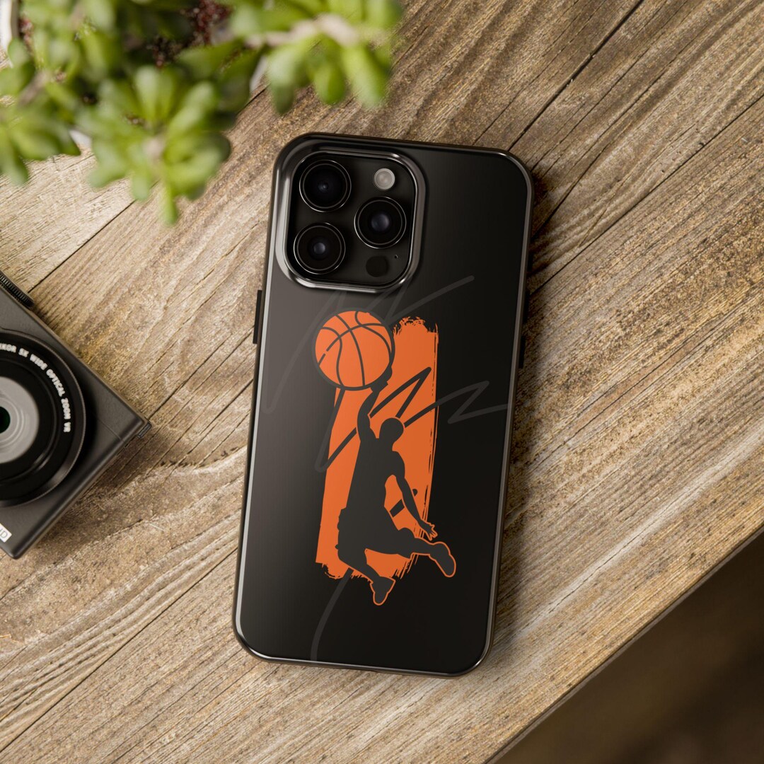 Basketball Clipart Tough Phone Case, Basketball Coach Gift, Sports Team ...