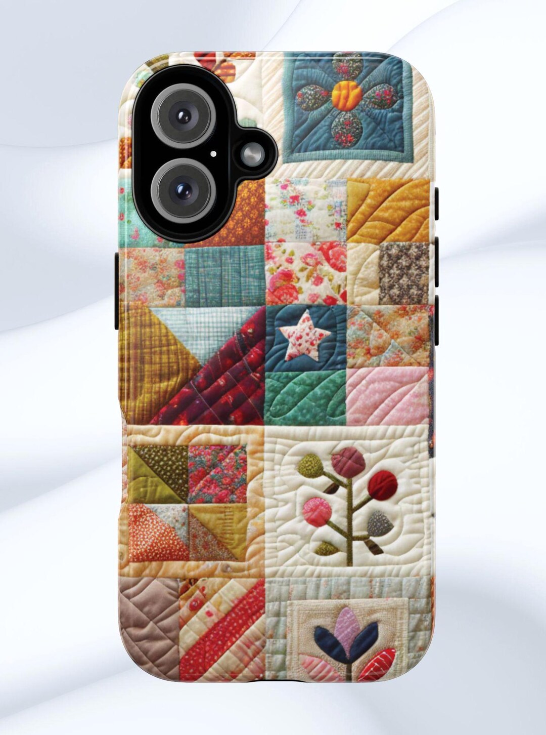 Patchwork Quilt Pattern Phone Case | Tough Dual-layer Shell - Etsy