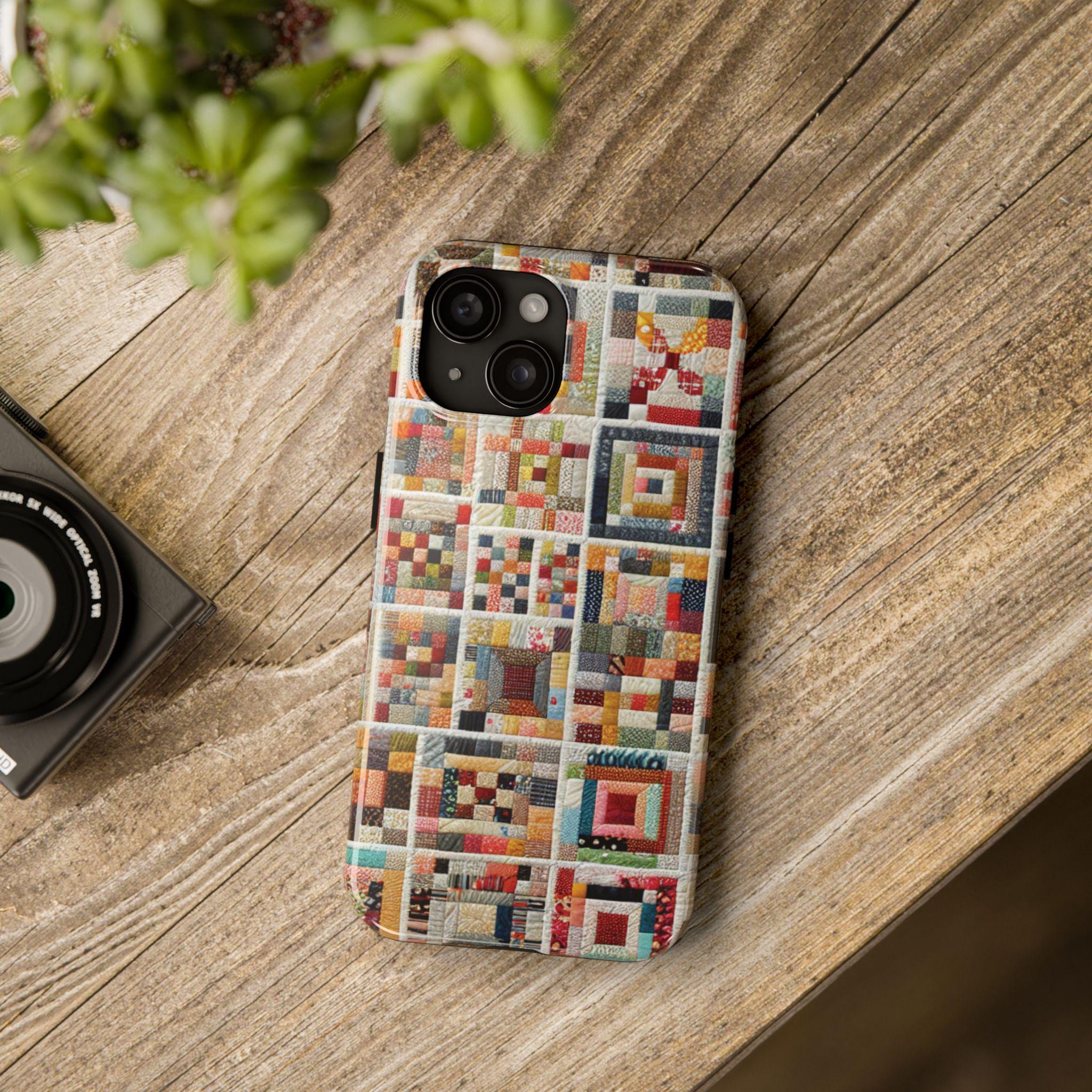 Patchwork Quilt Phone Case: Tough Protective Cover for iPhone & Samsung ...
